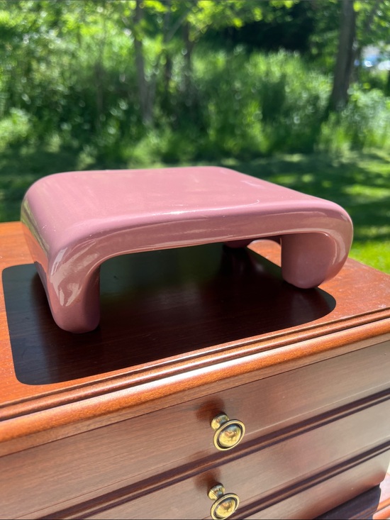Vintage | Accents | Vintage Pink Haeger Studio Pottery Riser Pedestal ...